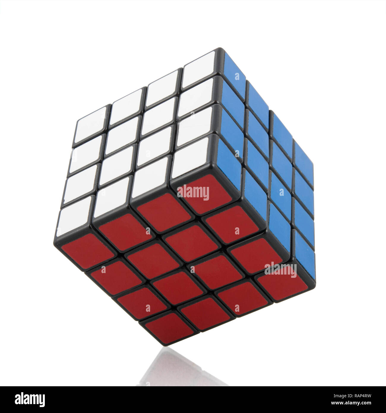 Rubik's Revenge (4x4x4) cube on the white background Stock Photo - Alamy