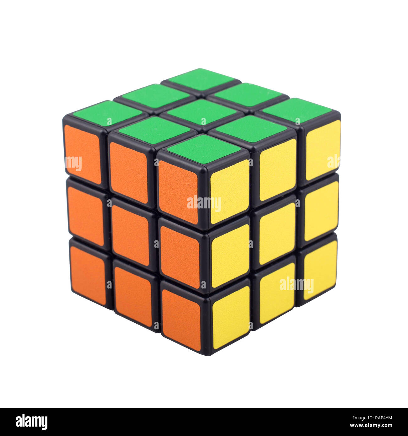 Rubik's cube on the white background Stock Photo - Alamy
