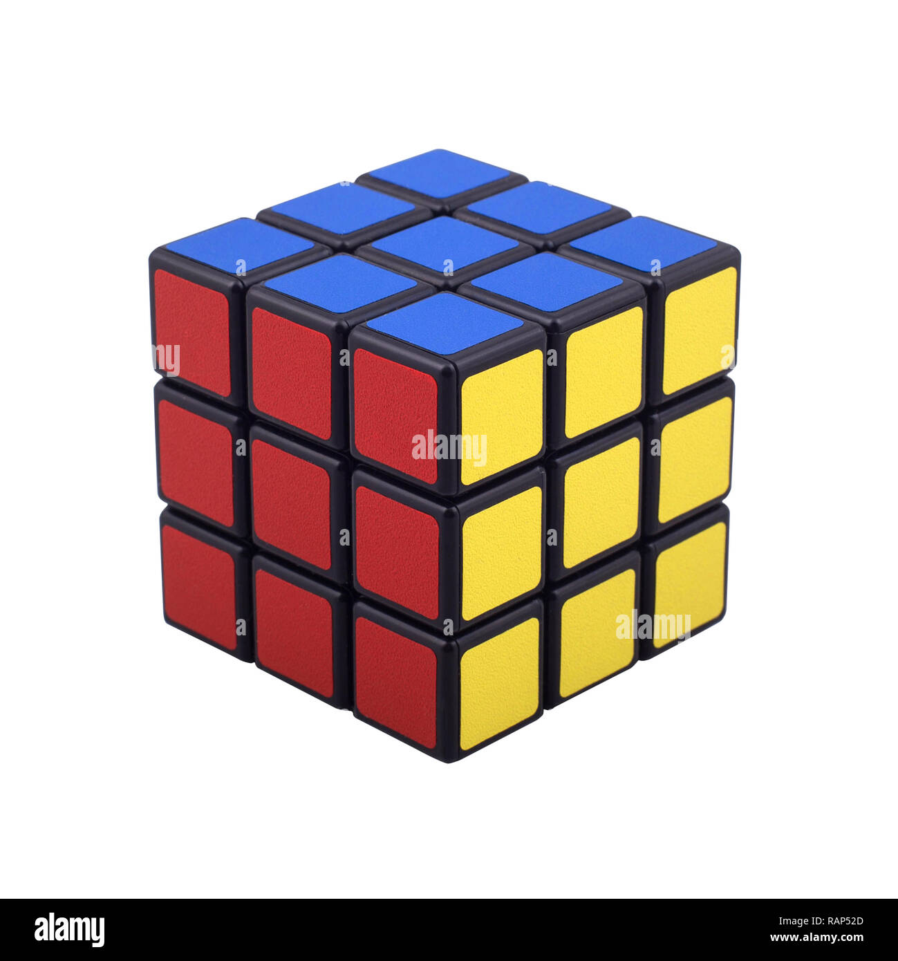 Rubik's cube on the white background Stock Photo - Alamy