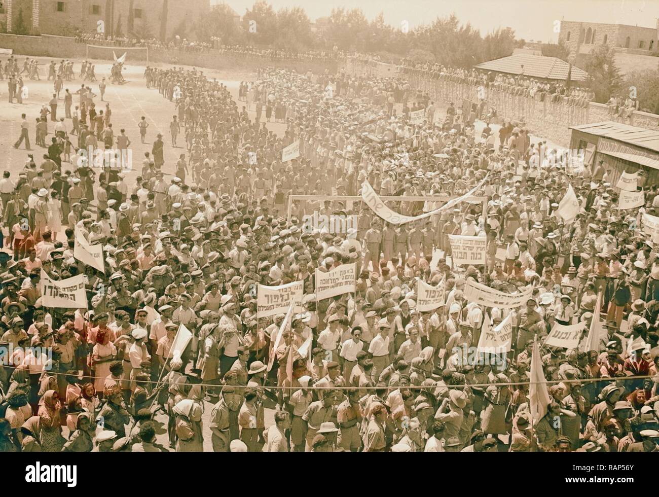Jewish protest demonstrations against Palestine White Paper, May 18 ...