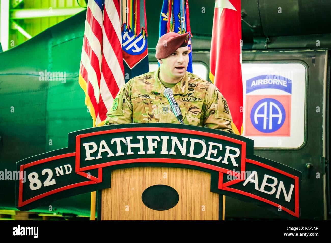 Capt. Steven Orbon, commander of Fox Company Pathfinder, 2nd Assault ...