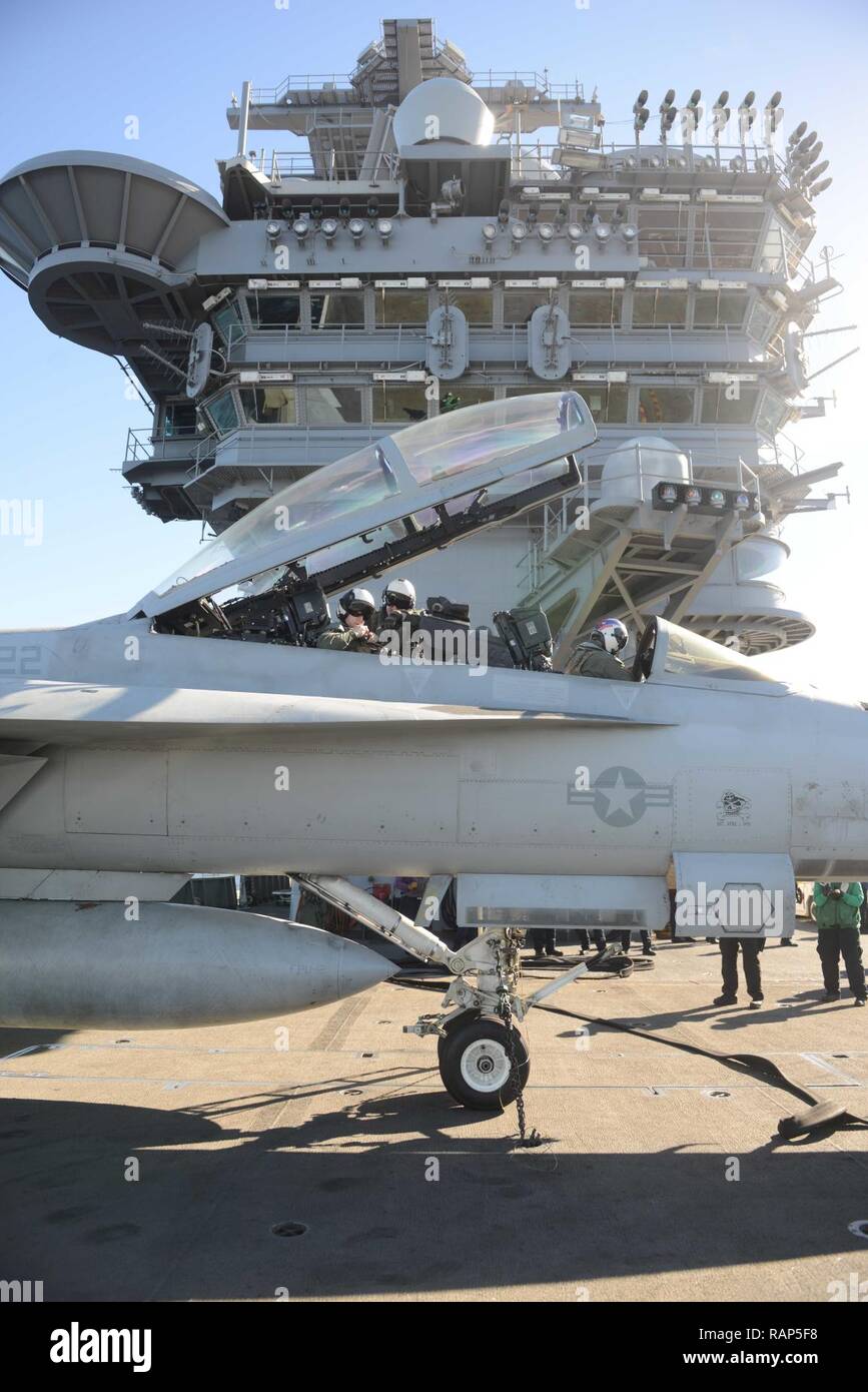 PACIFIC OCEAN (Feb. 21, 2017) Capt. Kevin Lenox, commanding officer of ...