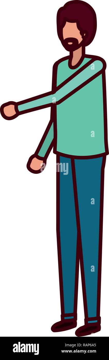 young man standing avatar character Stock Vector Image & Art - Alamy