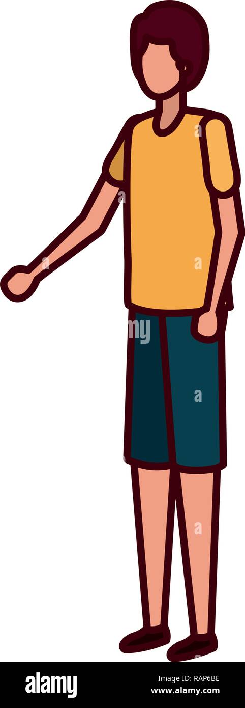 young man standing avatar character Stock Vector Image & Art - Alamy