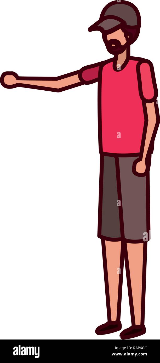 young man standing avatar character Stock Vector Image & Art - Alamy