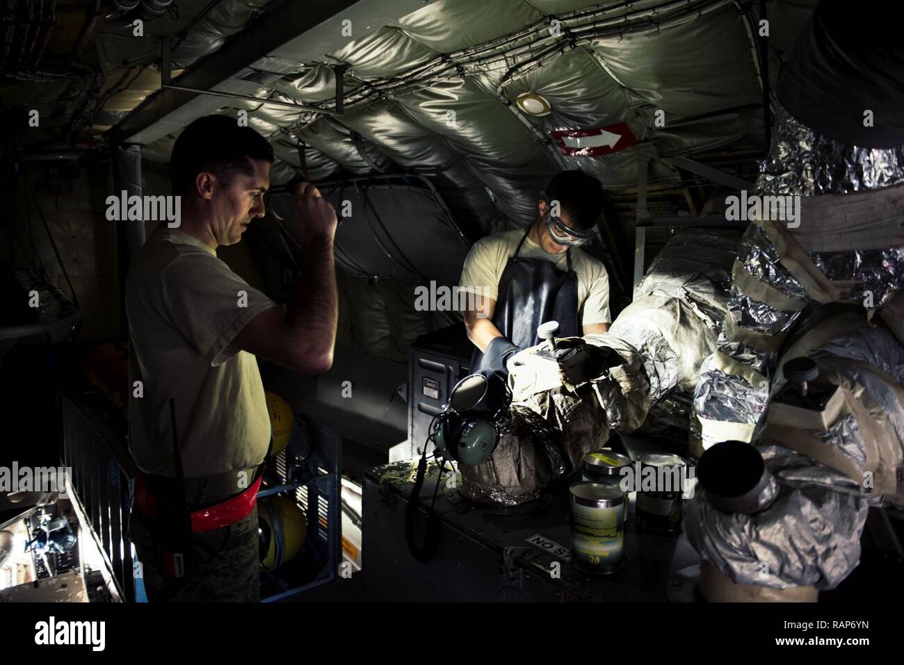 U.S. Air Force Staff Sgt. Nicholas Jaeger and Airman 1st Class Bradley ...