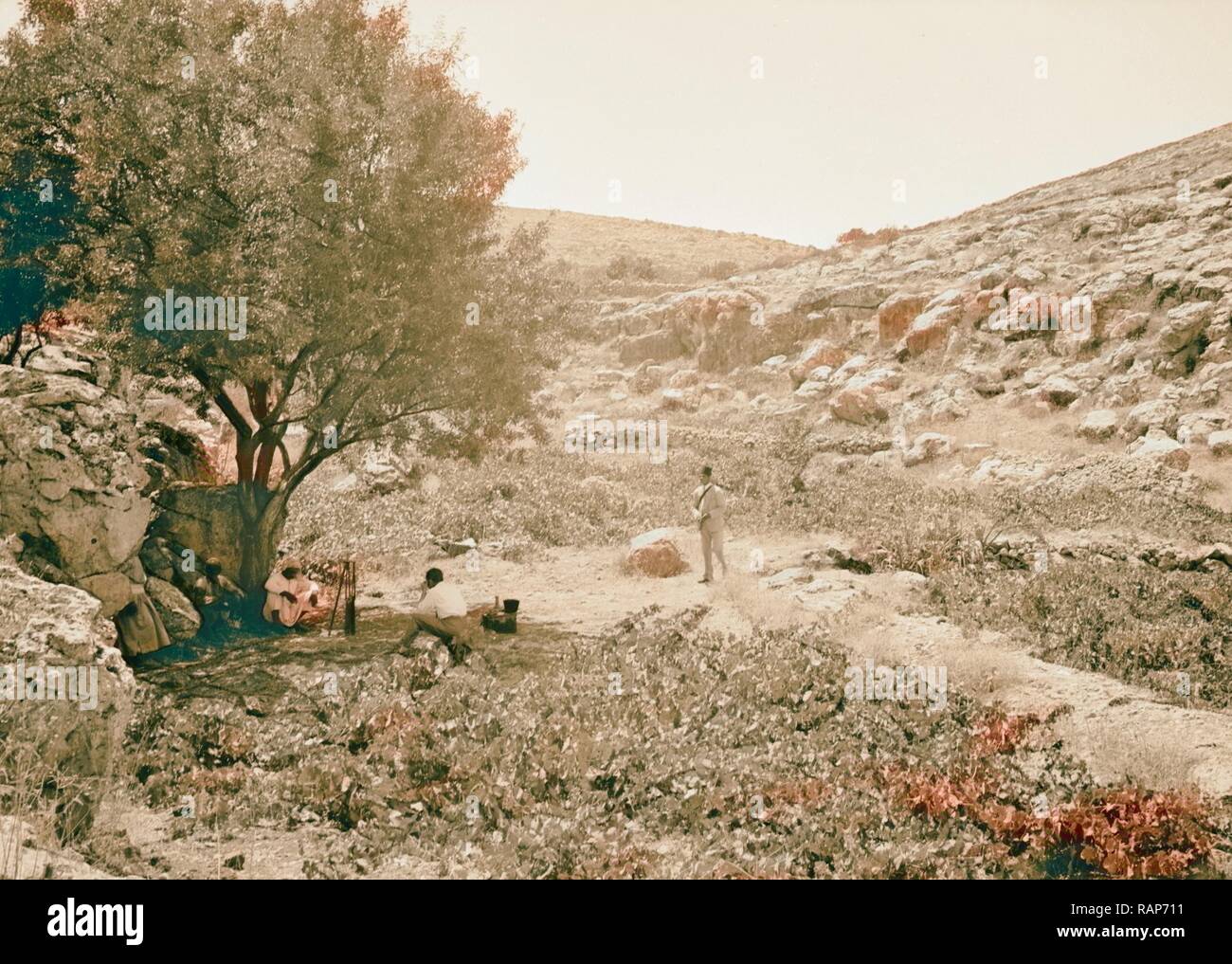 Solomon's Pools & ancient aqueducts Head of the Wadi Attan from where ...