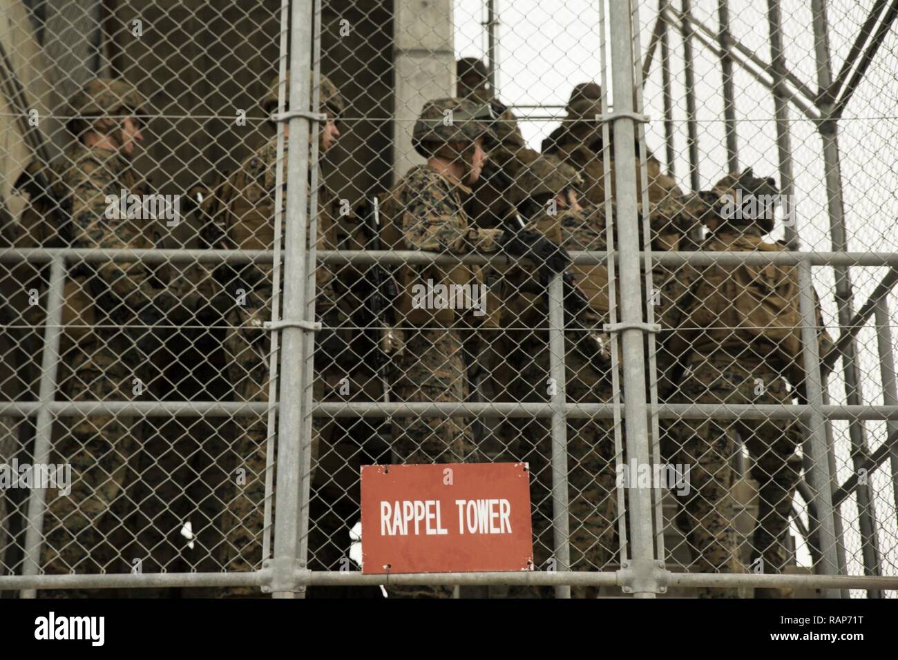 Marines with Fox Company, Battalion Landing Team, 2nd Battalion, 5th ...