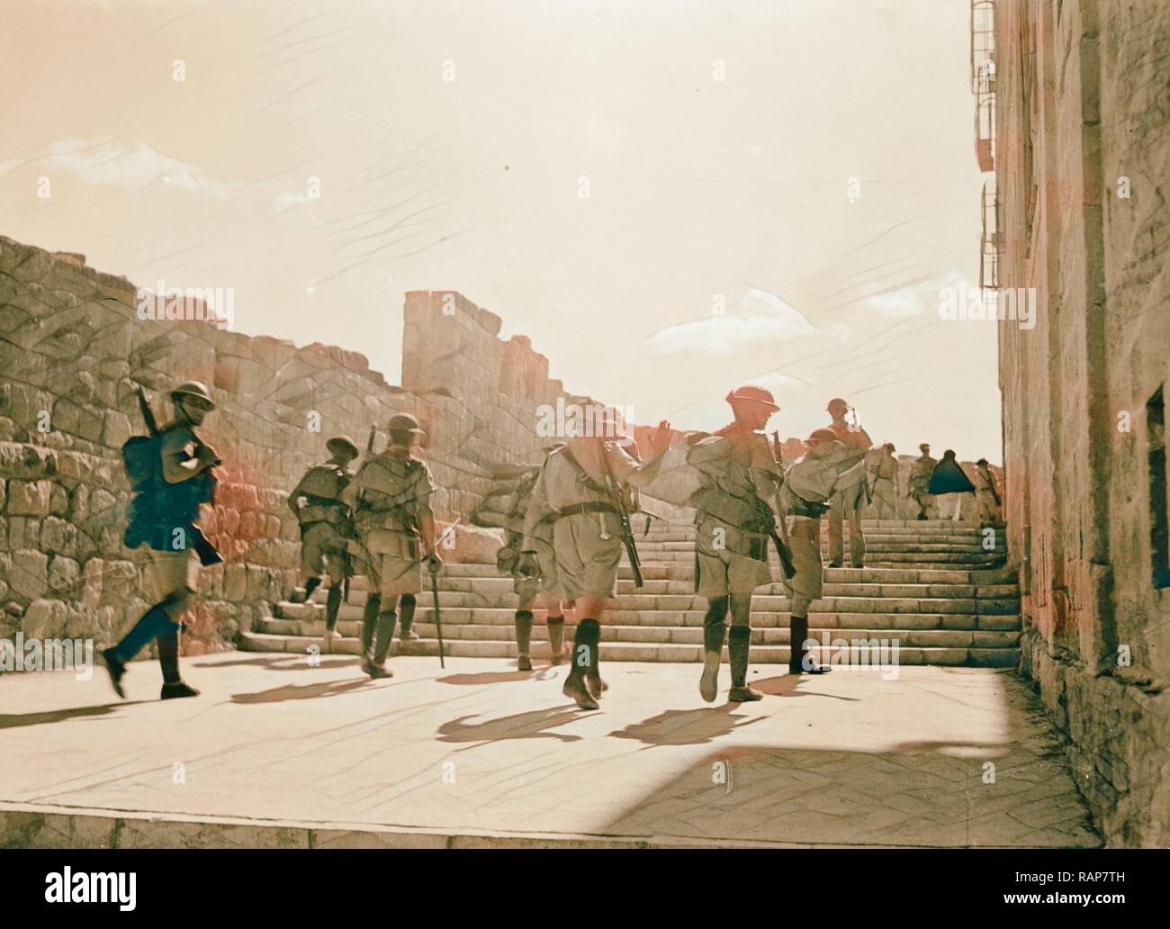 The raising of the siege of Jerusalem Typical scene of troops in Old ...