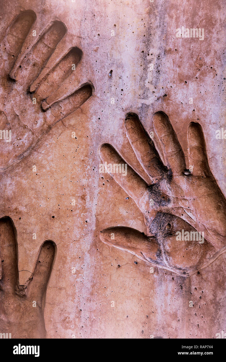 Handprint And Ancient High Resolution Stock Photography and Images - Alamy