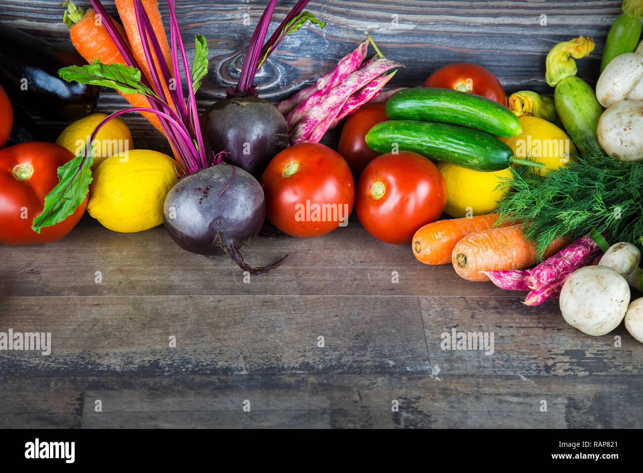 Healthy Fresh Mix of Raw Vegetable Composition Photo Stock Photo - Alamy