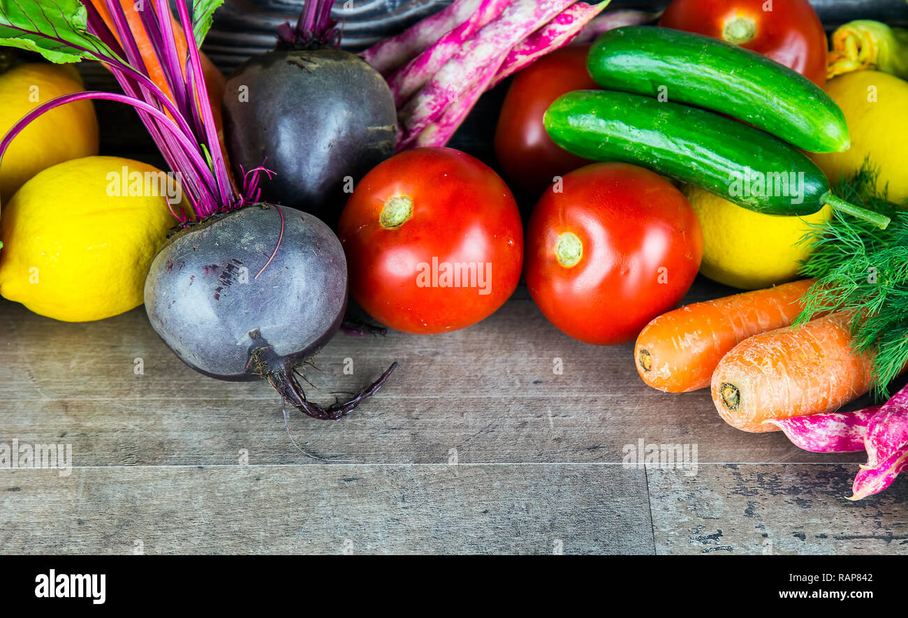 Healthy Fresh Mix of Raw Vegetable Composition Photo Stock Photo - Alamy