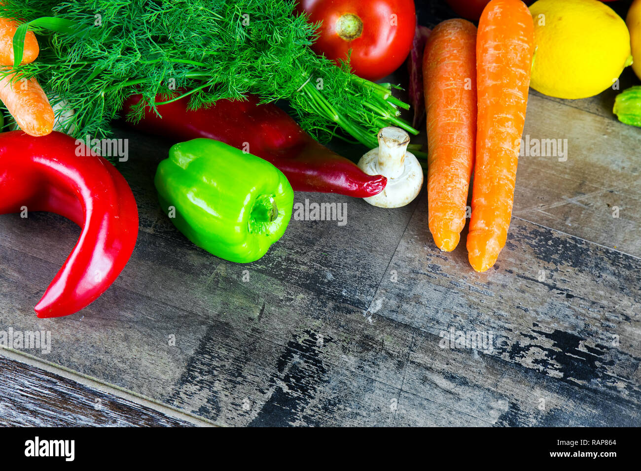 Healthy Fresh Mix of Raw Vegetable Composition Photo Stock Photo - Alamy