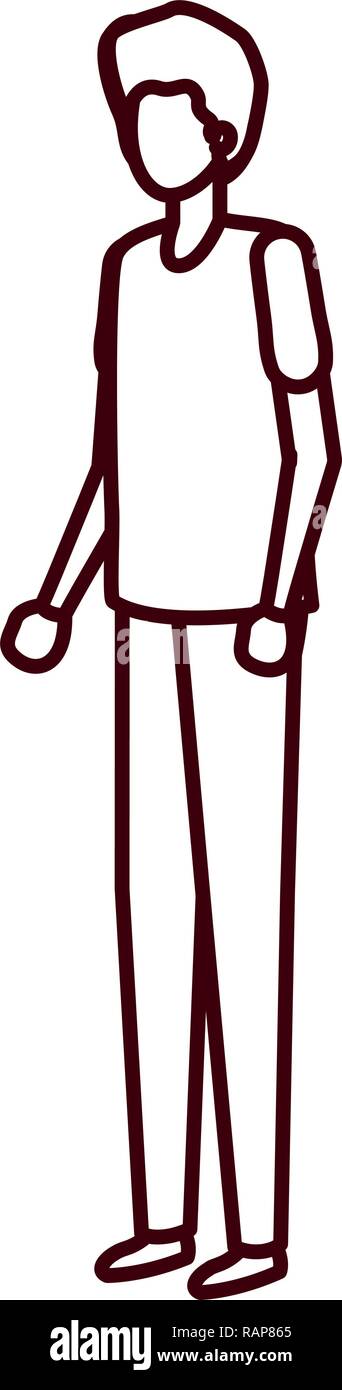 young man standing avatar character Stock Vector Image & Art - Alamy