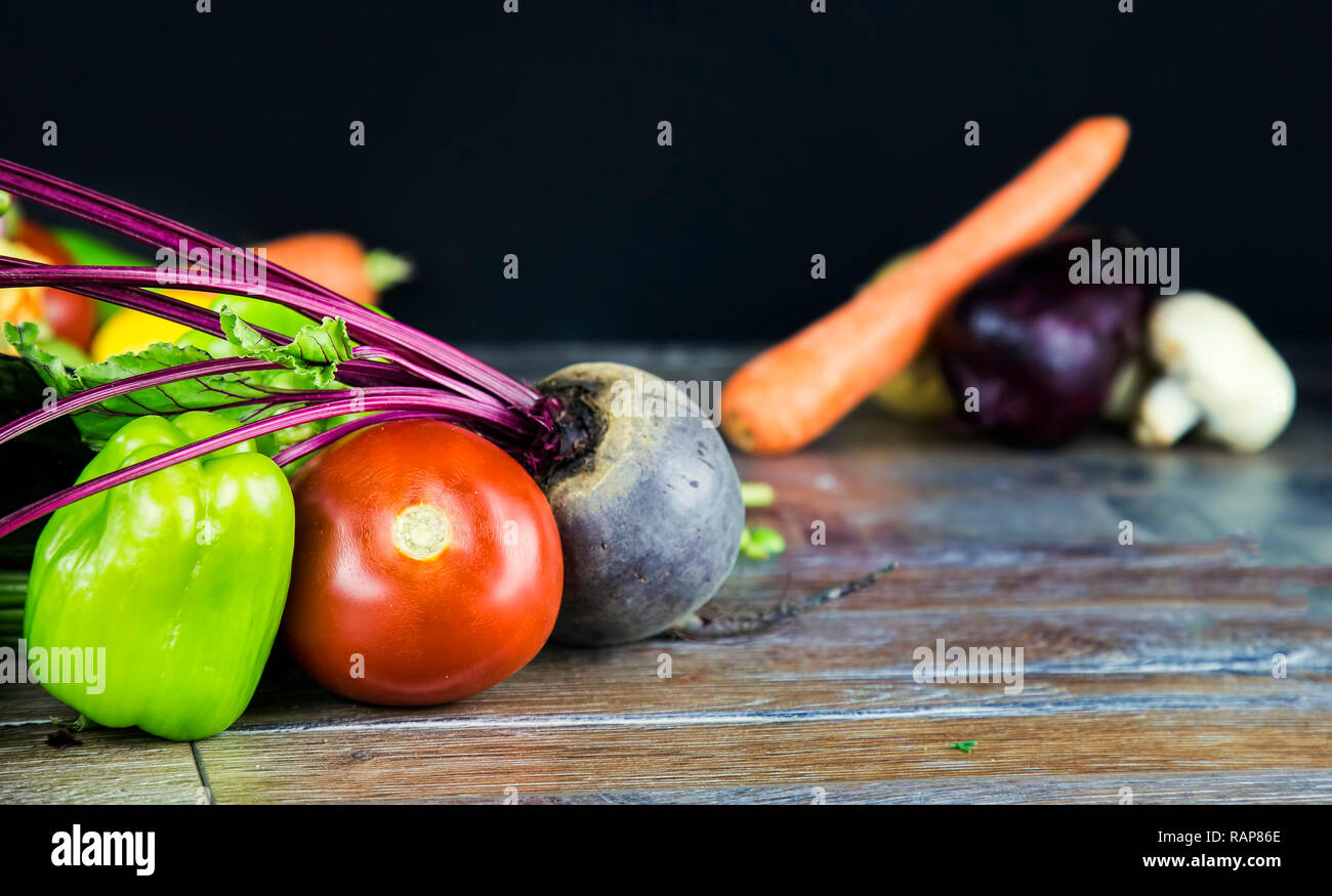 Healthy Fresh Mix of Raw Vegetable Composition Photo Stock Photo - Alamy