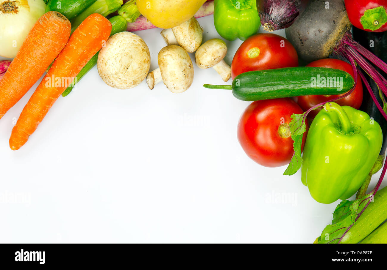 Healthy Fresh Mix of Raw Vegetable Composition Photo Stock Photo - Alamy