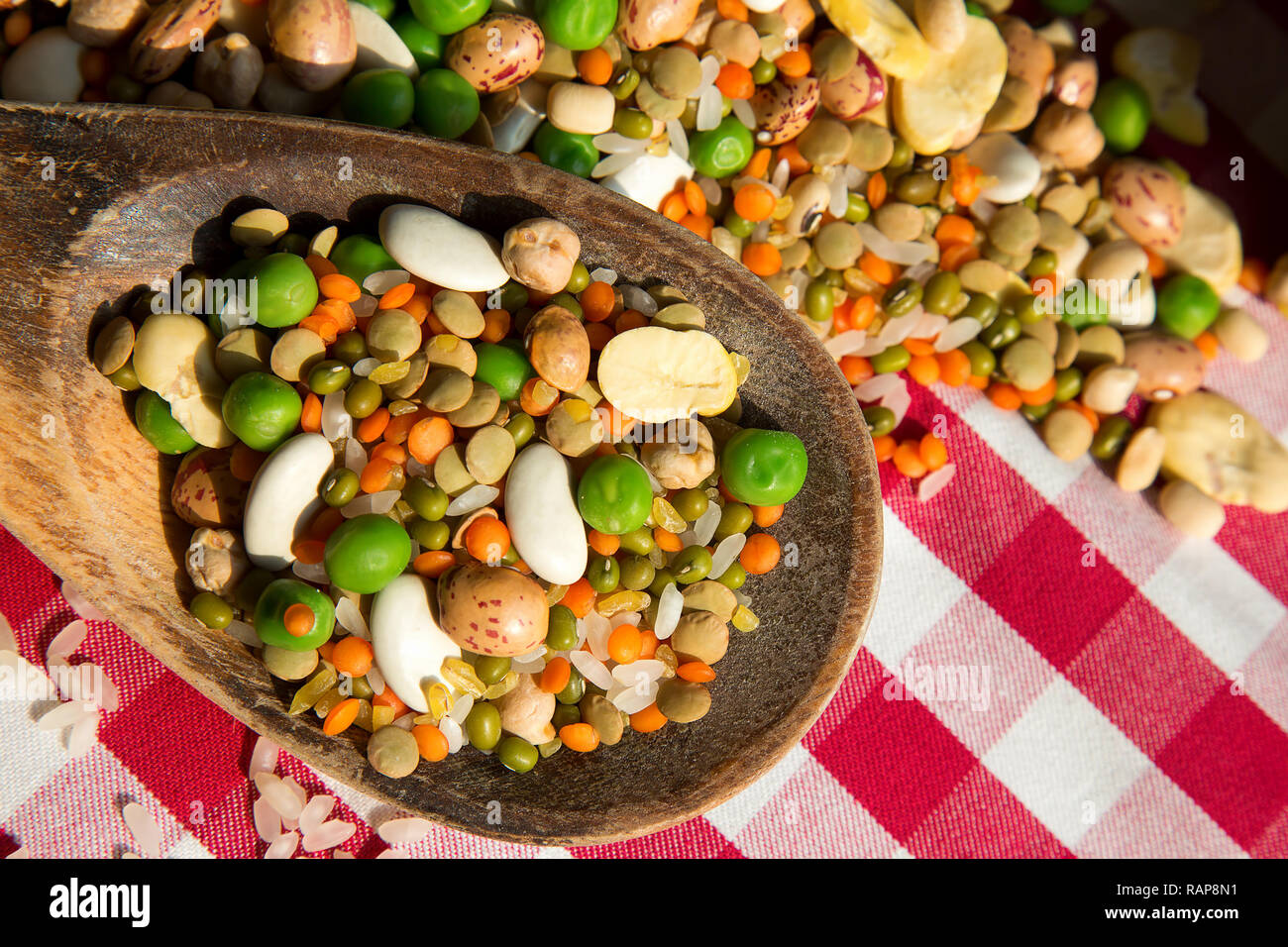Healthy Vegetarian Natural Raw Food Legumes Uncooked Stock Photo - Alamy
