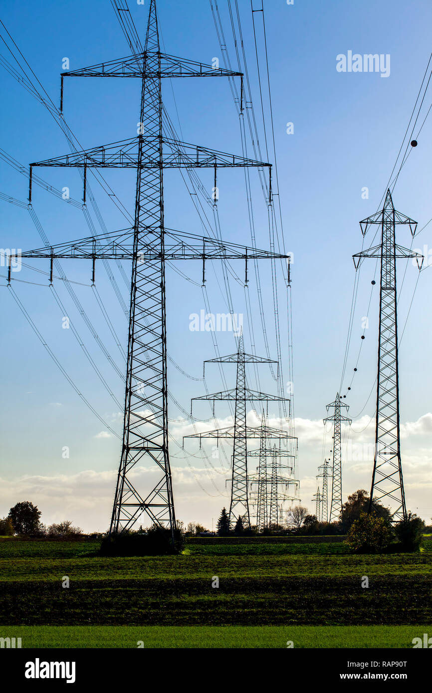 High Voltage Industrial Power Post Energy Electric Poles Photo Stock ...