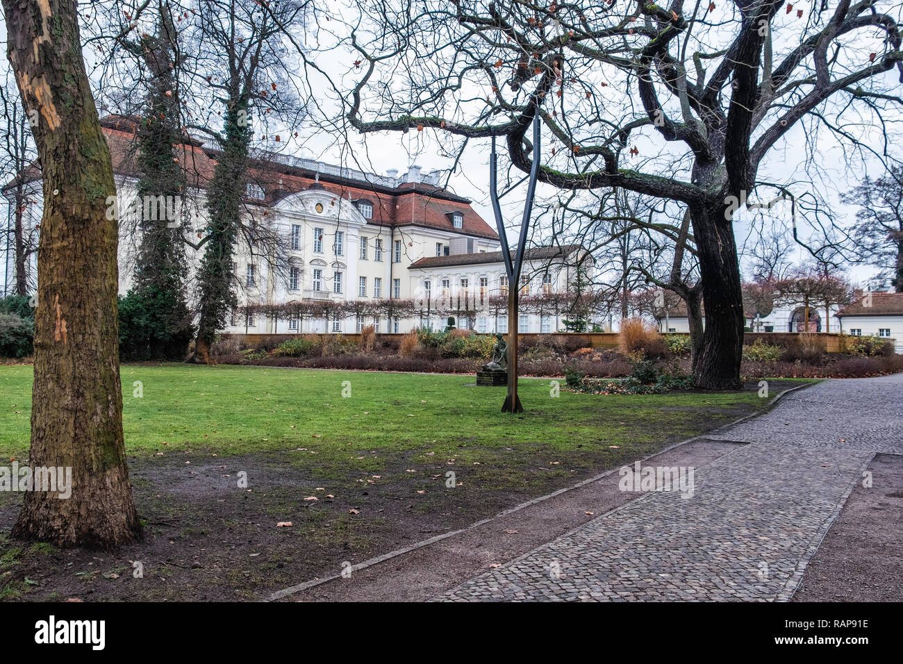 Köpenick Schloss Palace located on an island in the Dahme river ...