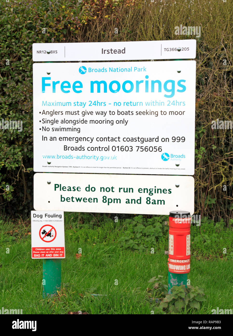 Facilities mooring sign hi-res stock photography and images - Alamy