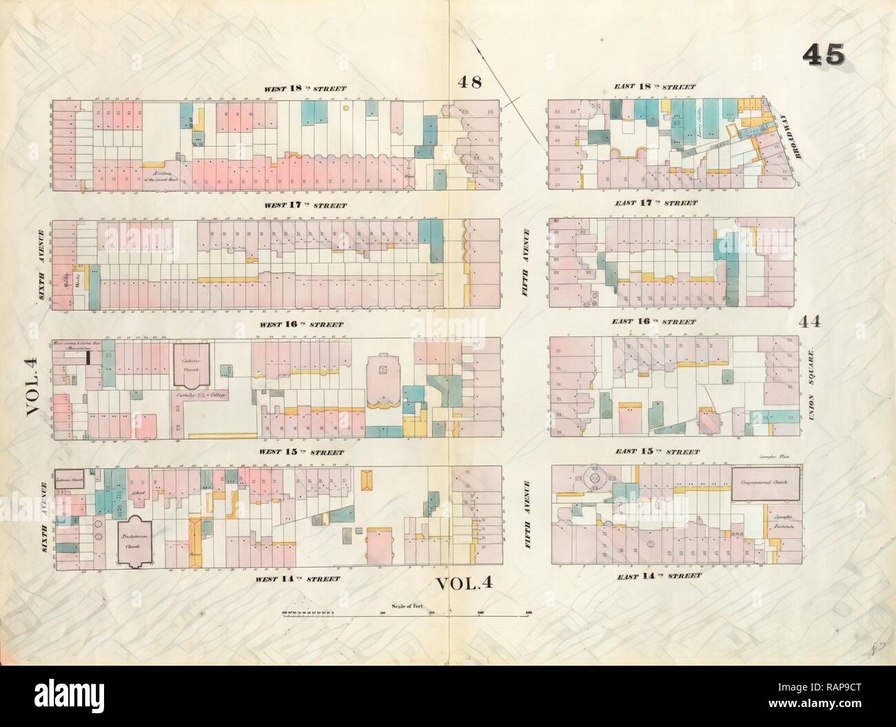 New york map union square hi-res stock photography and images - Alamy
