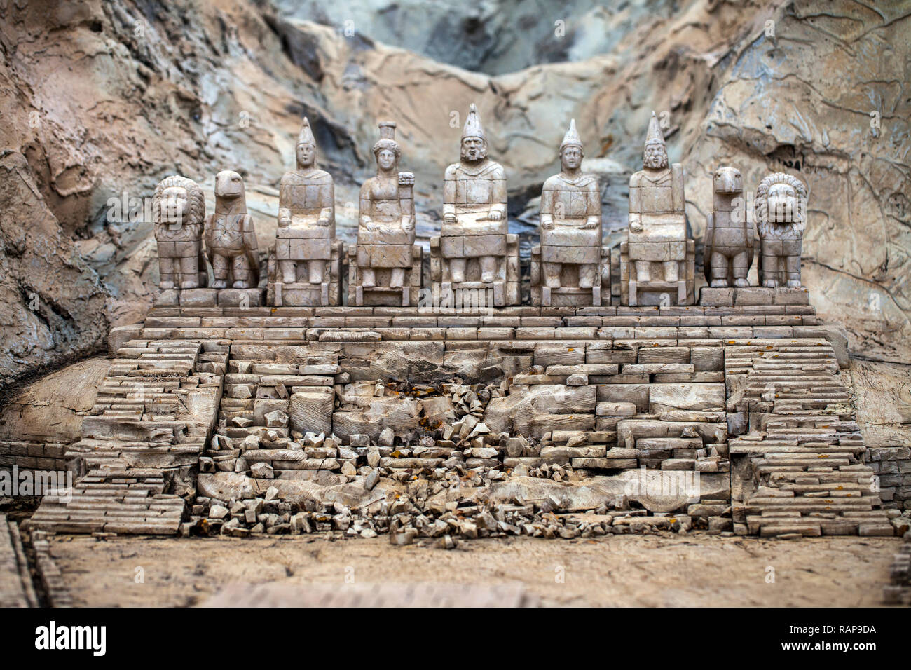 Model Art of Historical Building. The Imitation was taken from a museum ...