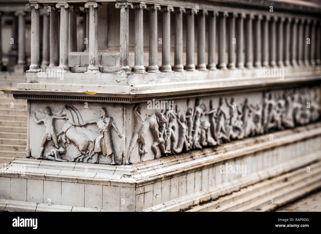 Model Art of Historical Building. The Imitation was taken from a museum ...