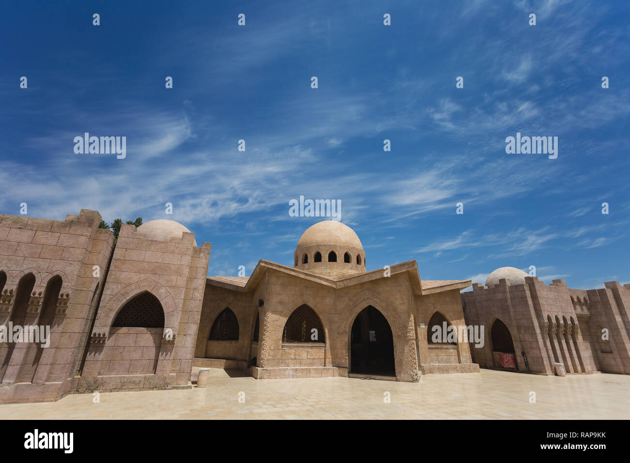 Horizontal color photography of Al Mustafa Mosque in Sharm El Sheikh ...