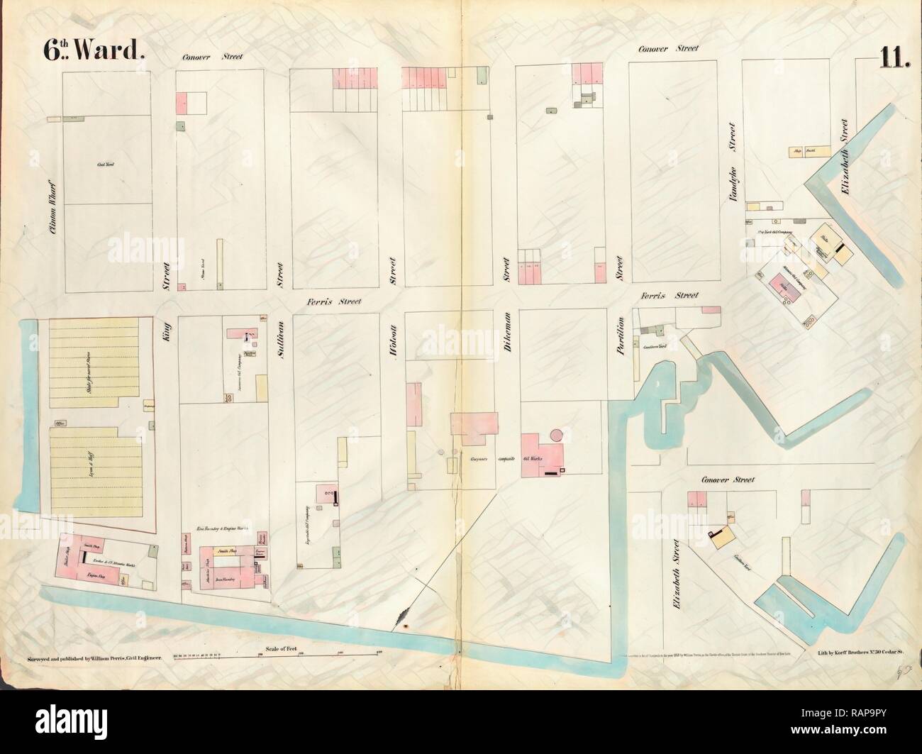 Red hook new york map hi-res stock photography and images - Alamy