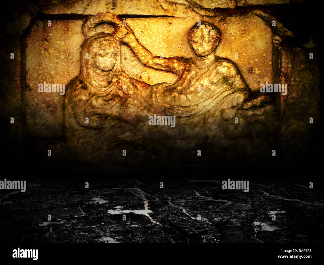 Historical Wall Antique Age Stone Interior Room Stage Background ...