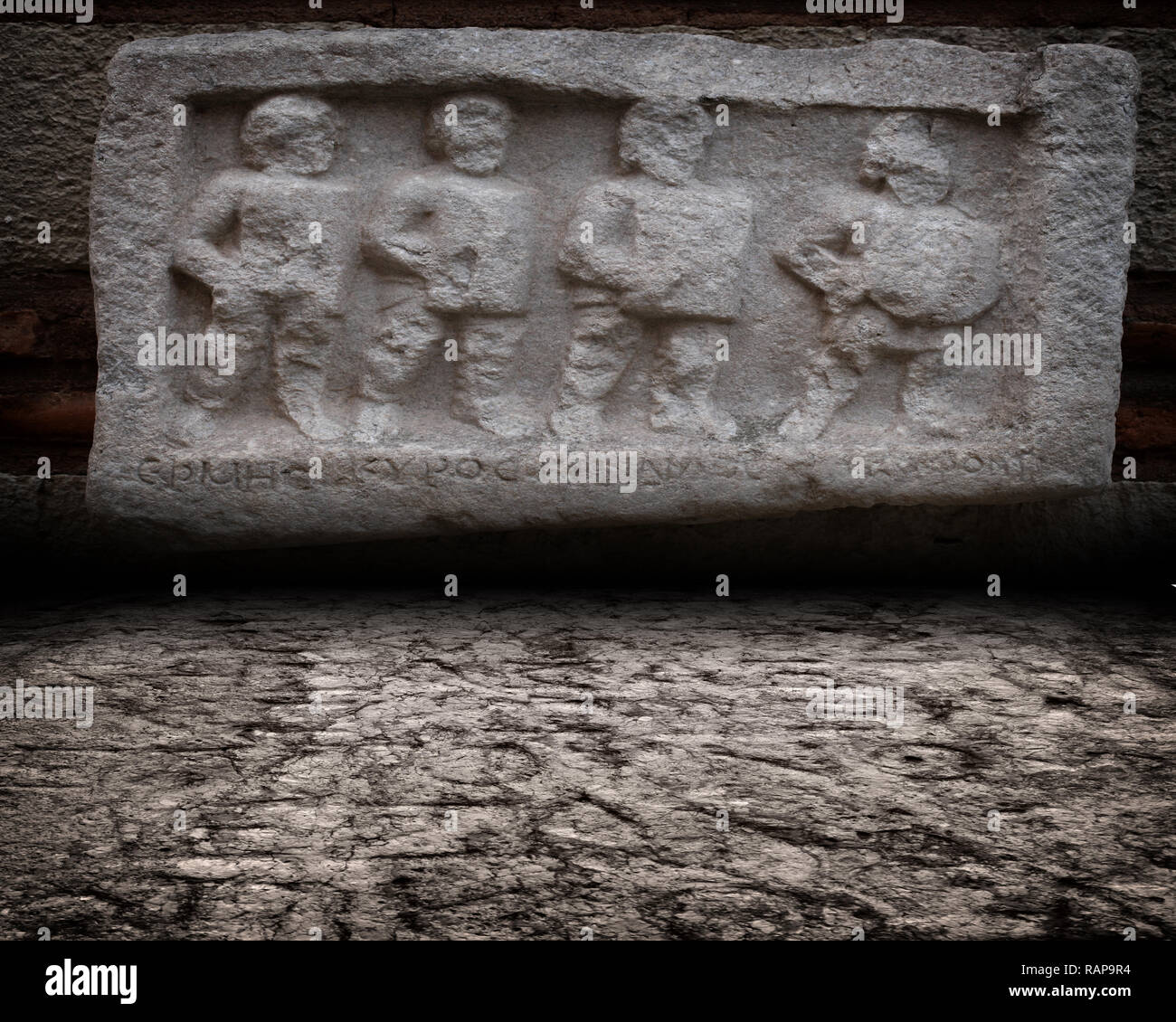 Historical Wall Antique Age Stone Interior Room Stage Background ...