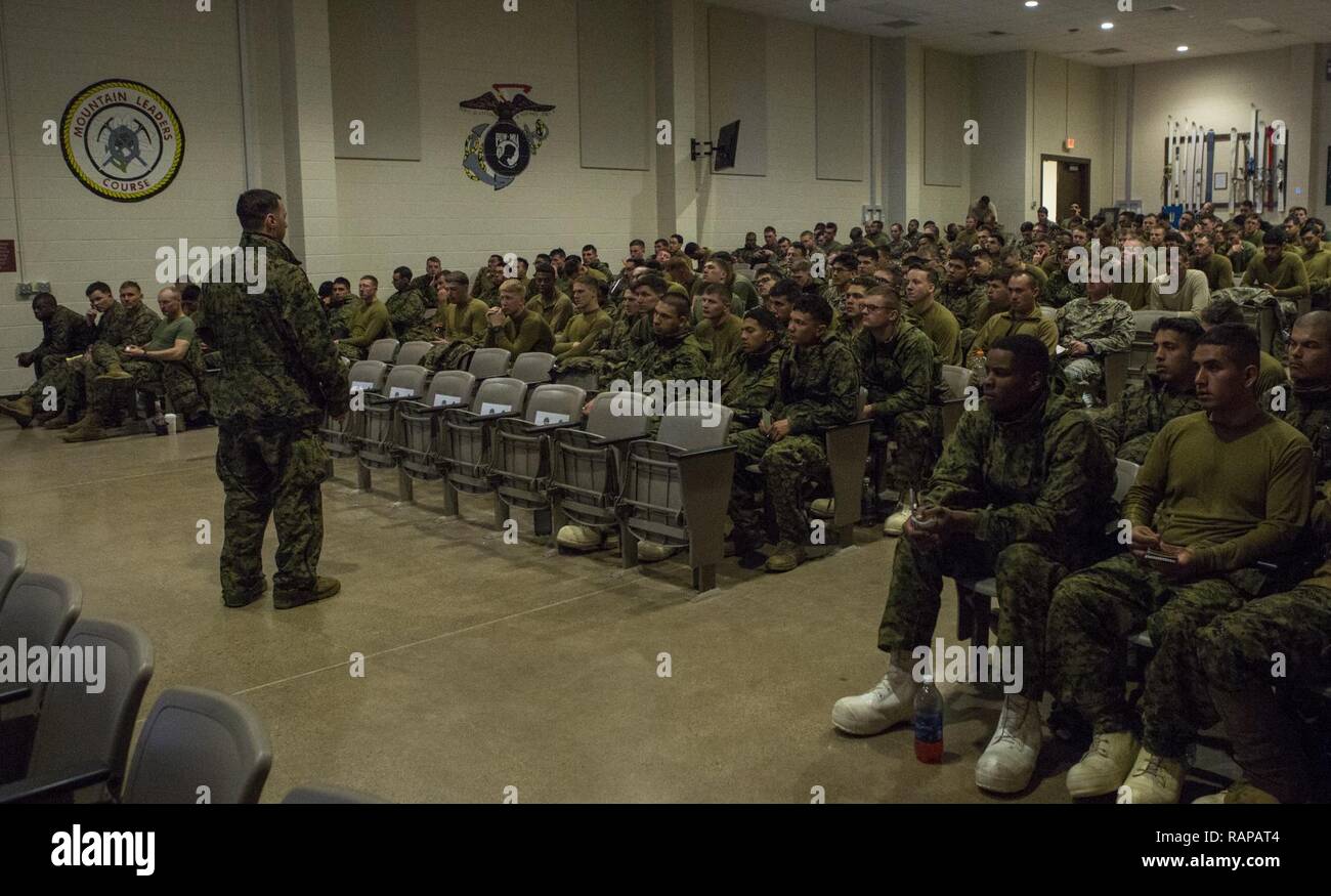 U.S. Marine Corps Staff Sgt. Marc Violette, unit training instructor ...