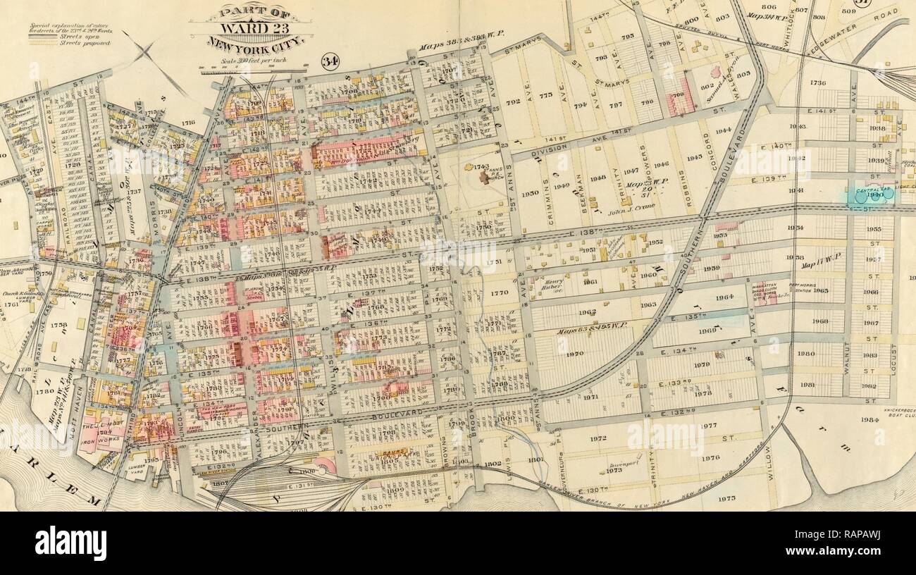 Part of Ward 23, New York City. Reimagined by Gibon. Classic art with a ...