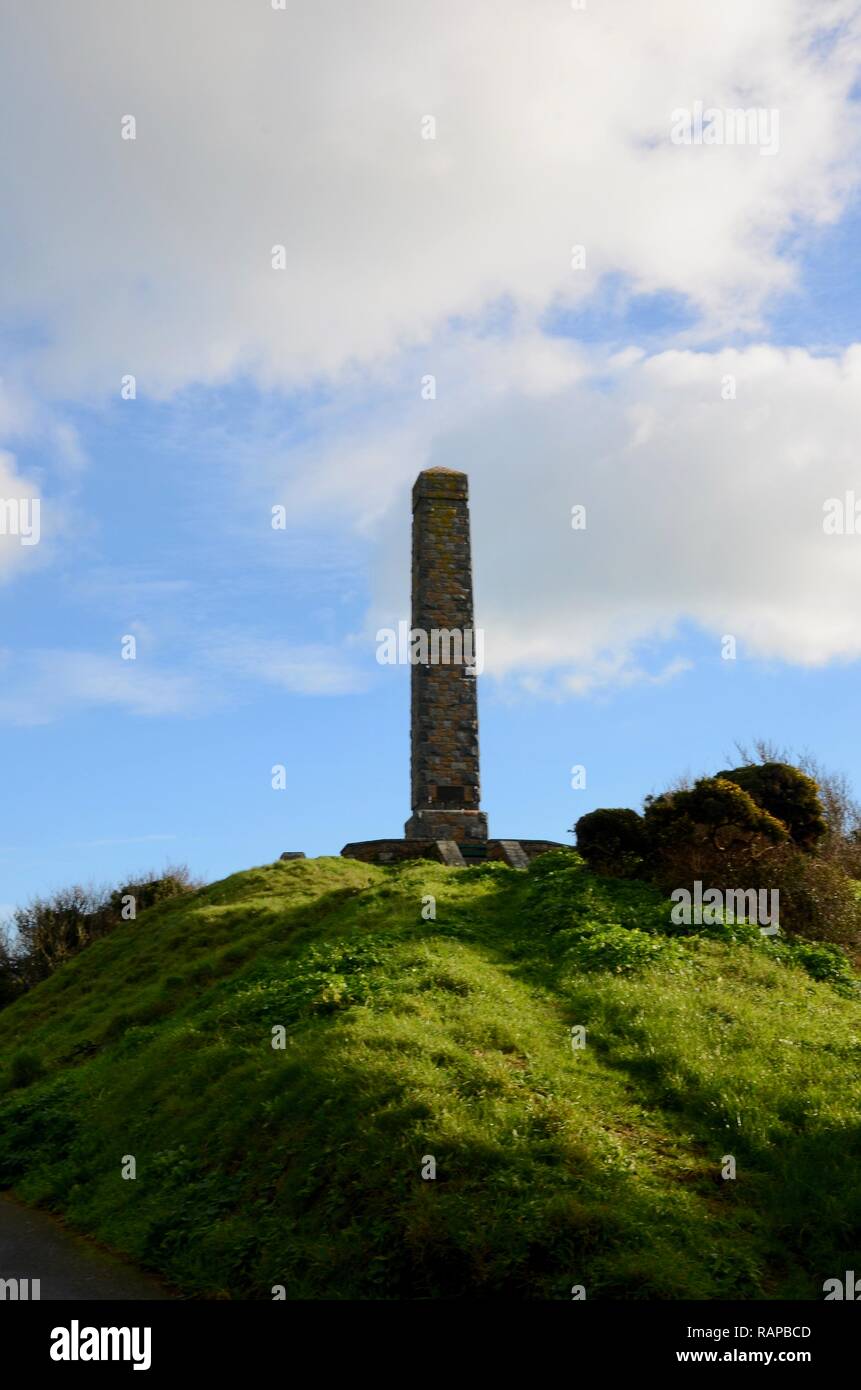 The Doyle Monument at Jerbourg Point in the Bailiwick of Guernsey ...