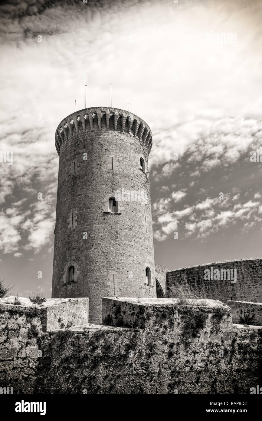 The Castell de Bellver is a fortress over Palma, the capital of ...