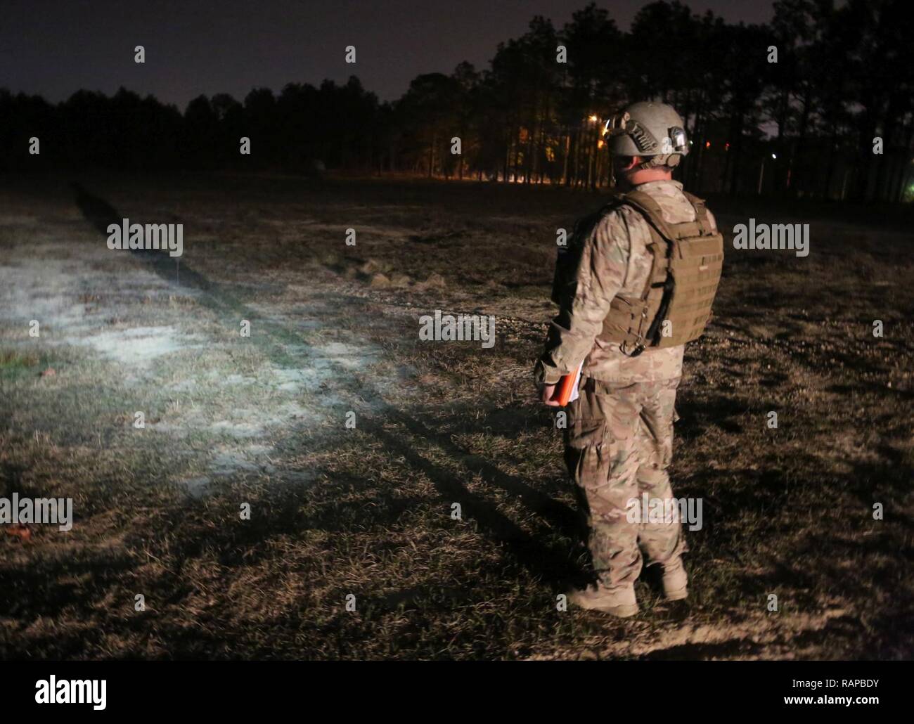 U.S. Army Sgt. Devin McAdams, assigned to the 18th Ordnance Company ...