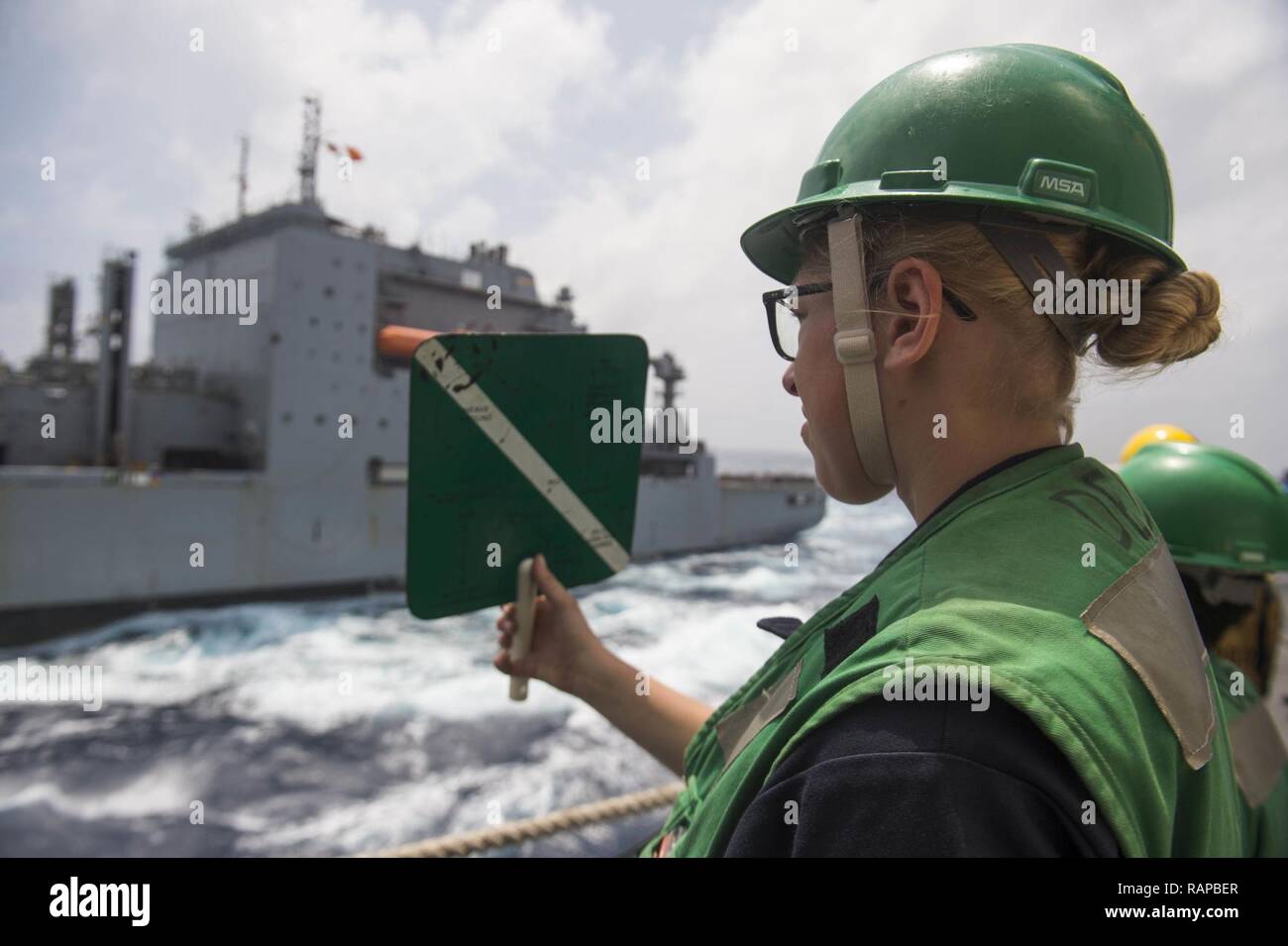 SOUTH CHINA SEA (March 1, 2017) Seaman Chelsea Jennings, from Detroit ...