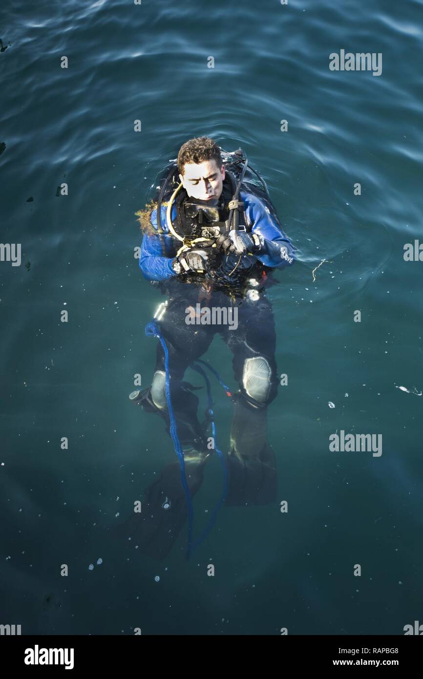 Spc. Nate Marquez, a diver (2nd class) with the 511th Engineer Dive ...