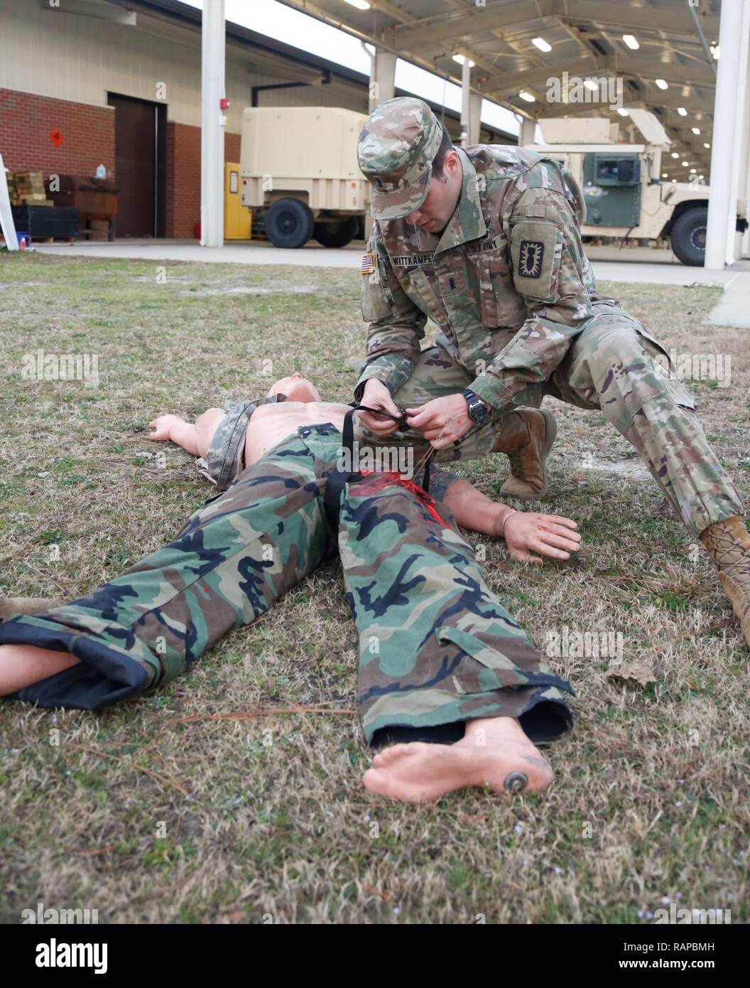 U.S. Army 1st Lt. Brookes Wittkamper, assigned to 18th Ordnance Company ...