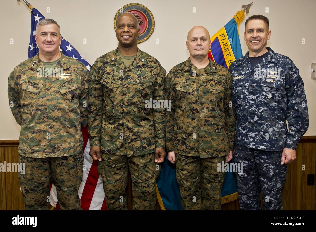 From left, U.S. Marine Corps Gen. Glenn M. Walters, 34th assistant ...