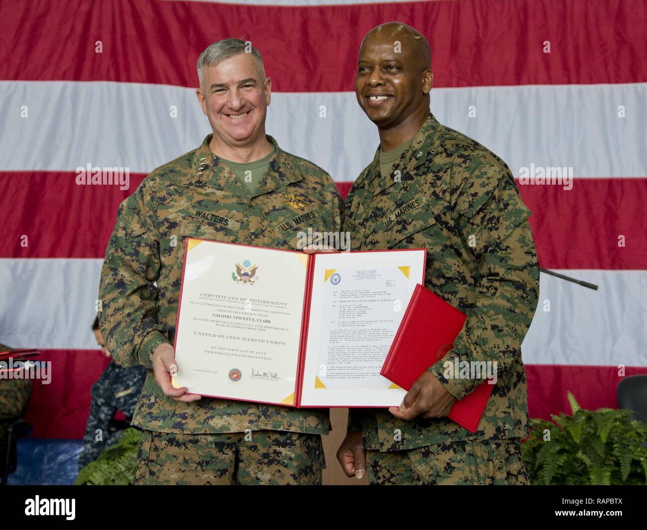 U.S. Marine Corps Gen. Glenn M. Walters, 34th assistant commandant of ...