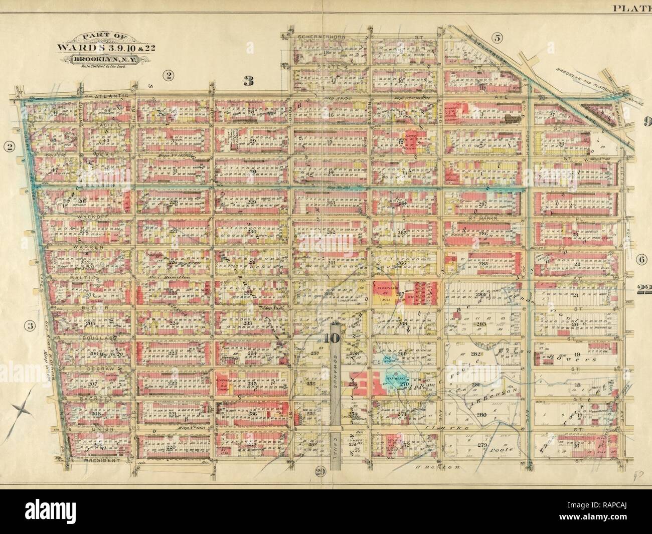 Old map of flatbush hi-res stock photography and images - Alamy