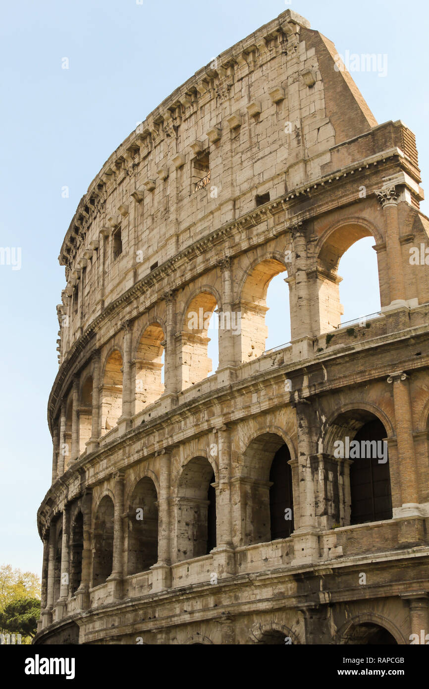 The Colosseum is an oval amphitheatre in the centre of the city of Rome ...