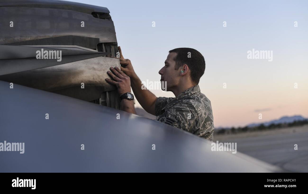 U.S. Air Force Staff Sgt. William Vigil, an aerospace propulsion ...