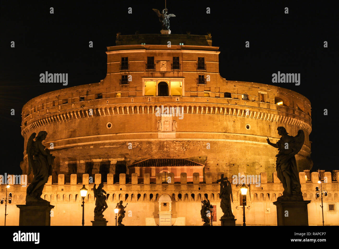 The Castel Sant'Angelo in Rome is the Mausoleum of the Roman Emperor ...