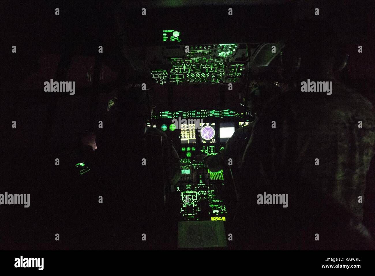 Two U.S. Air Force 9th Special Operations Squadron pilots fly an MC ...