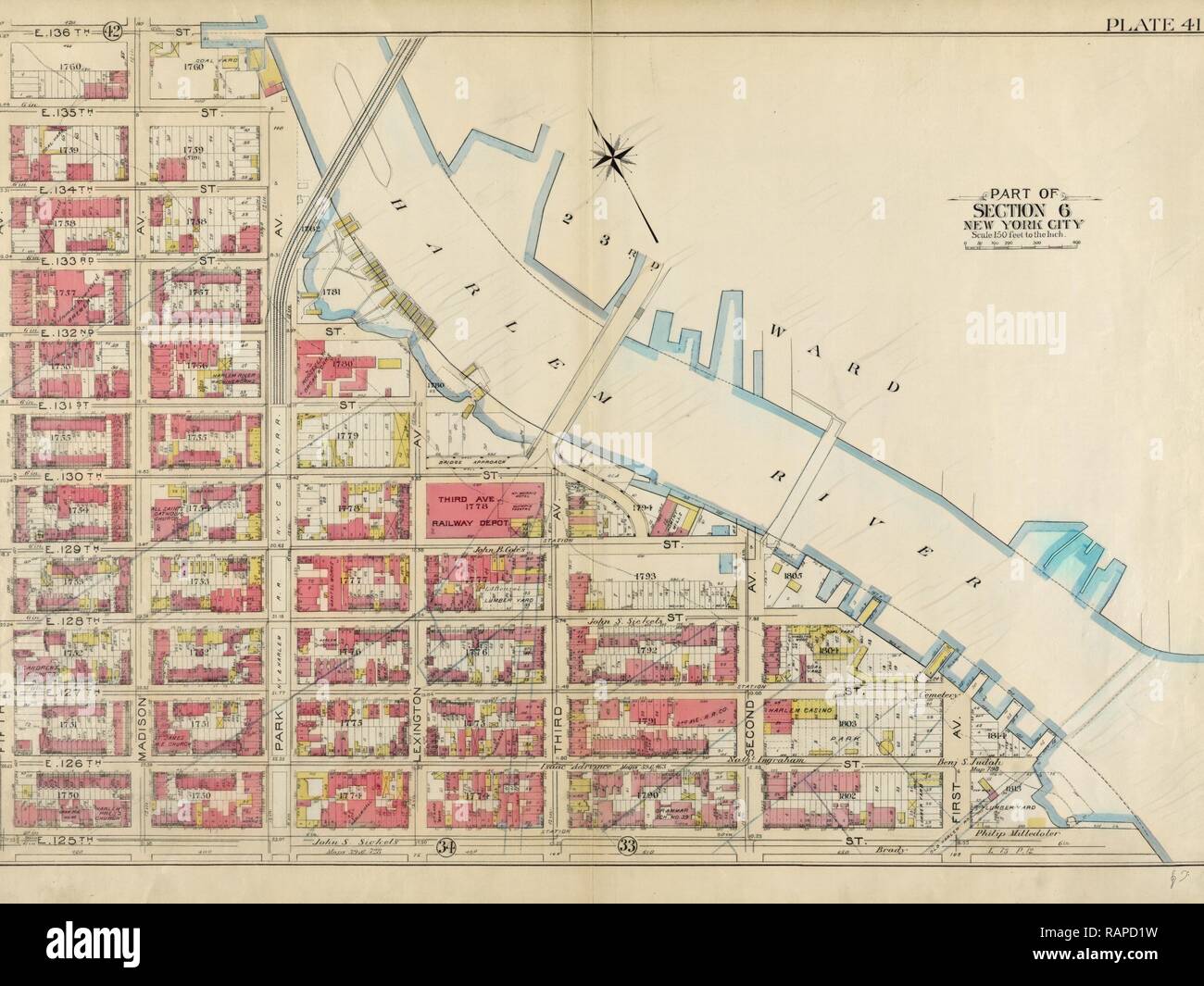 Part Of Section 6 New York City Usa Reimagined By Gibon Classic Art With A Modern Twist