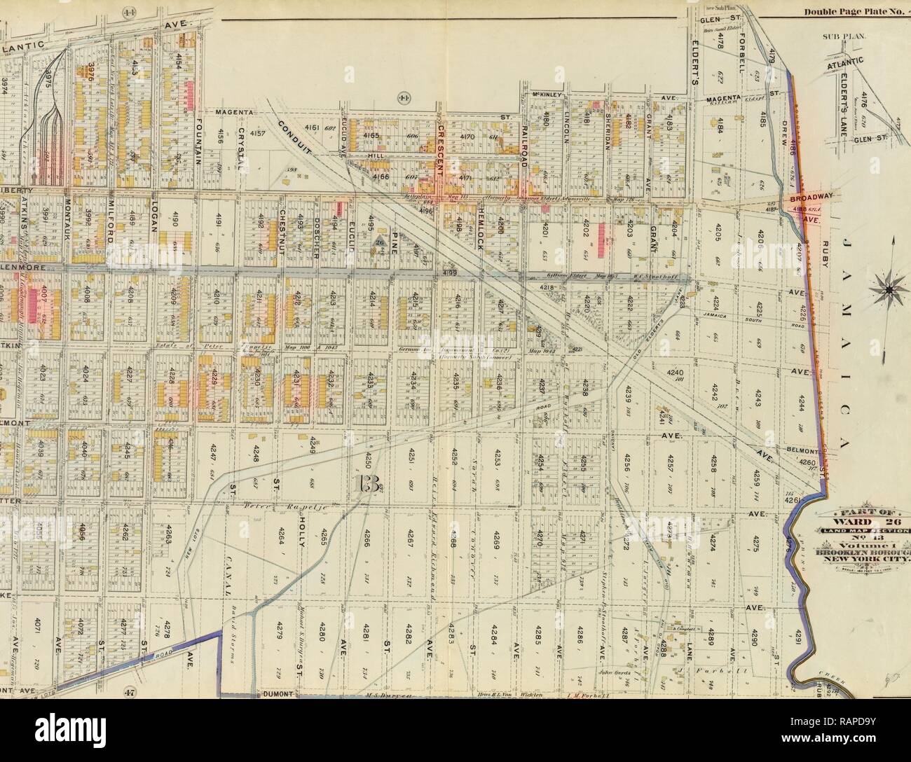 Part of Ward 26. Land Map Section, No. 13. Volume 1, Brooklyn Borough ...