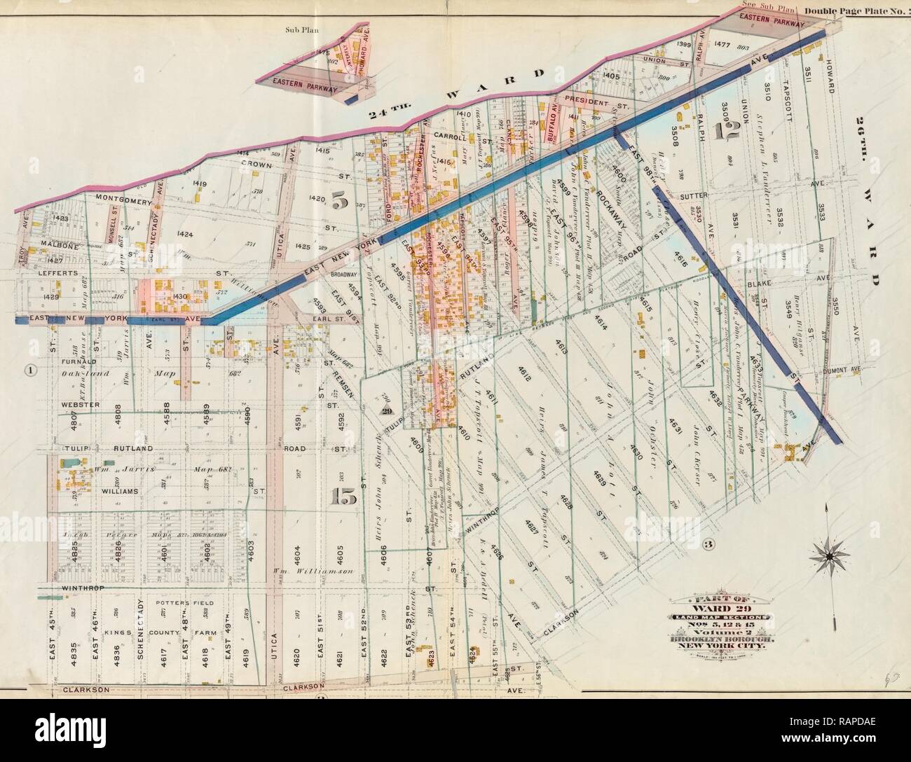 Part of Ward 29. Land Map Sections, Nos. 5, 12, & 15. Volume 2 ...