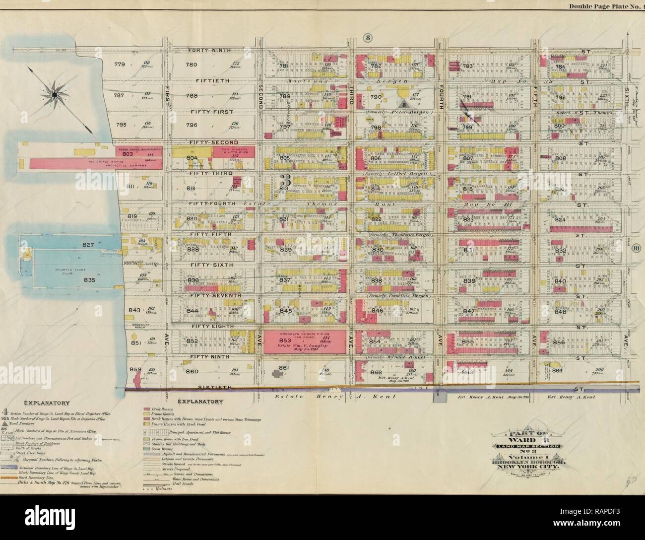 Part of Ward 8. Land Map Section, No. 3, Volume 1, Brooklyn Borough ...
